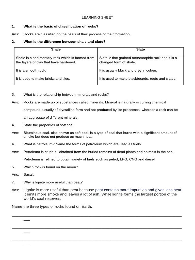 Ch Rocks and Minerals | PDF | Rock (Geology) | Igneous Rock
