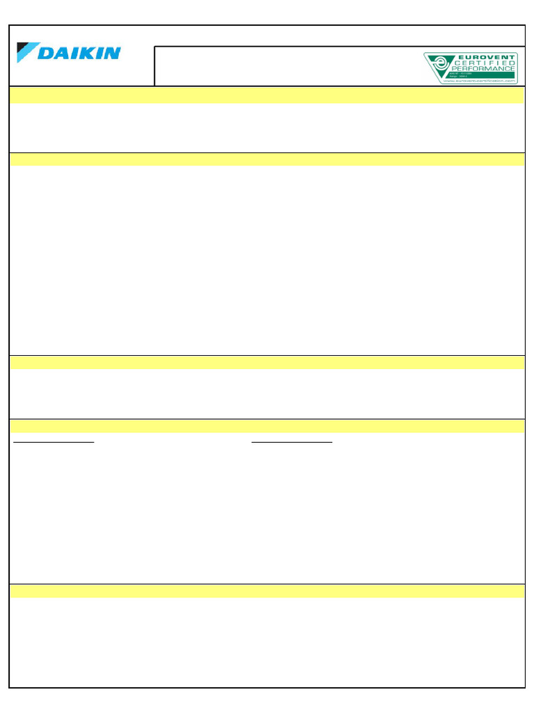 Ahu Techncial-Eurovent - RV2 | PDF | Pipe (Fluid Conveyance) | Flow ...