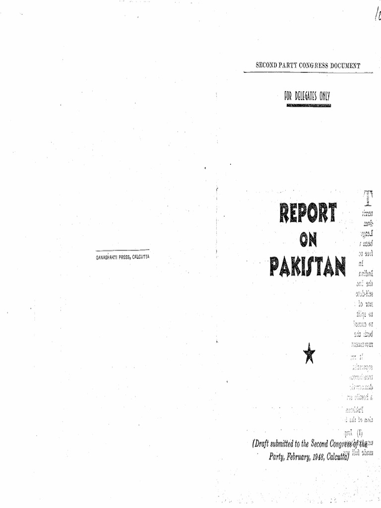 1948 Report Pakistan | PDF