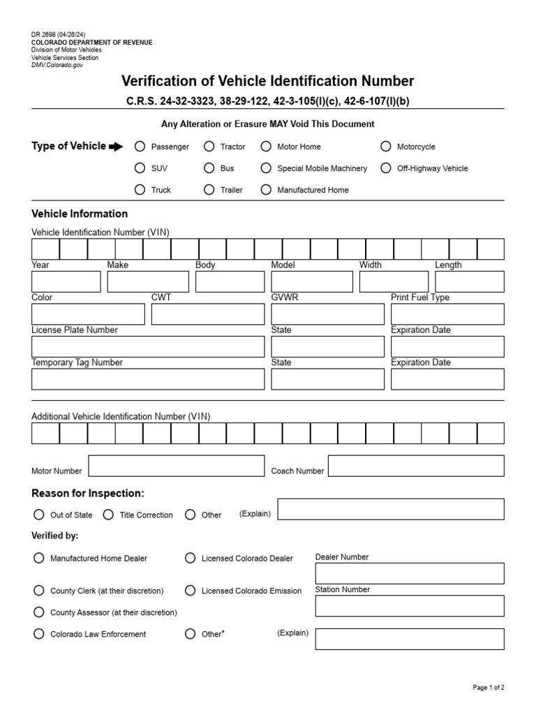DR 2698_e_wo (1) | PDF | Land Vehicles | Motor Vehicle
