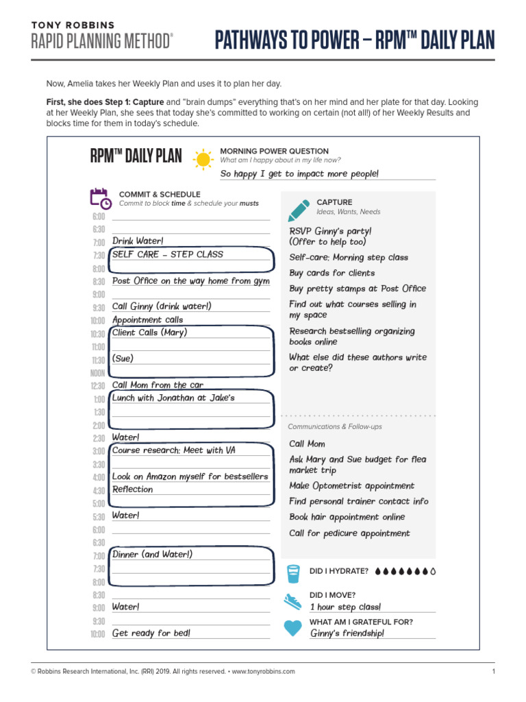 RPM-Pathways-to-Power-Daily-Plan-Amelia | PDF