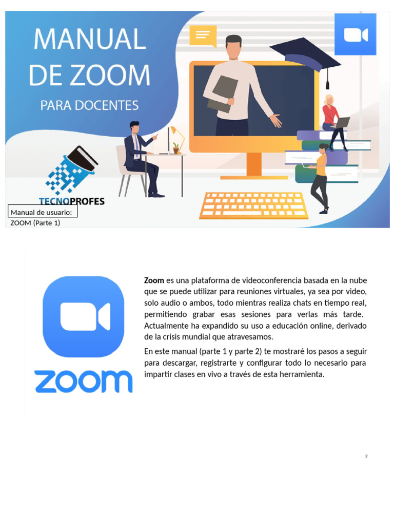 Guía para Usar Zoom en Clases Virtuales | PDF | Aplicación movil | Chat ...