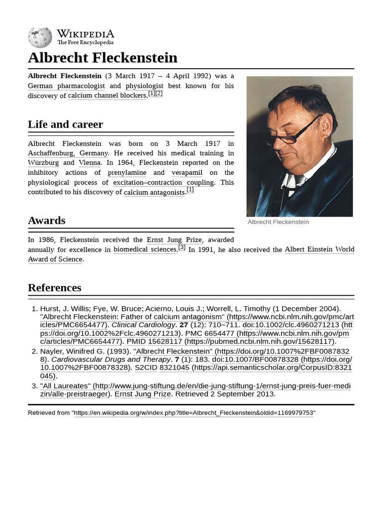 Albrecht Fleckenstein | PDF