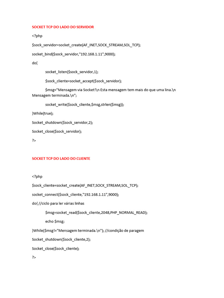 RC - M6 - 3 Parte - Exercícios Práticos | PDF