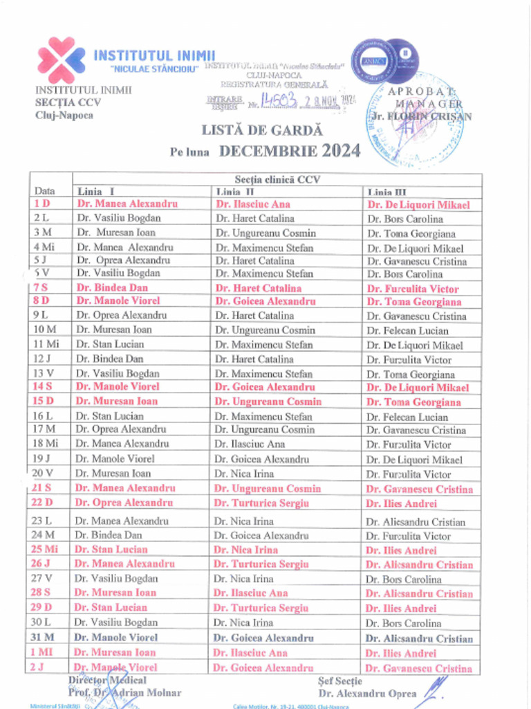 Garzi CCV - Decembrie 2024 | PDF