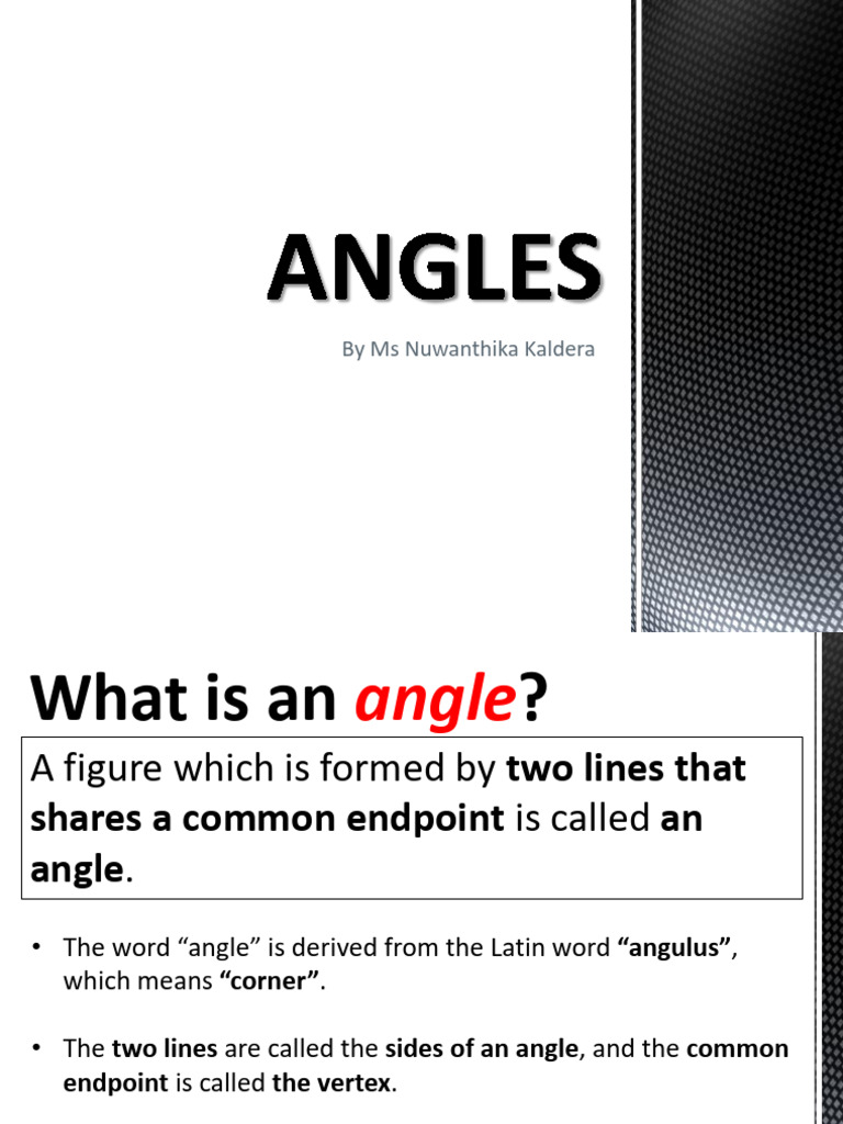 Angles Presentation | PDF