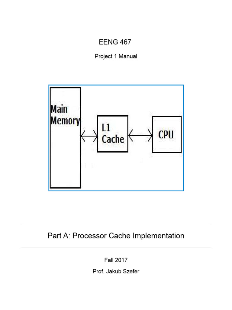 cache_project_handout | PDF | Cpu Cache | Central Processing Unit