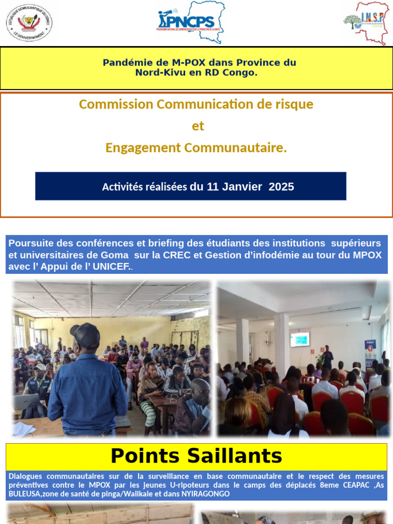 11 Janvier 2025 Présentétion de La CREC Nord-Kivu | PDF | Spécialités ...