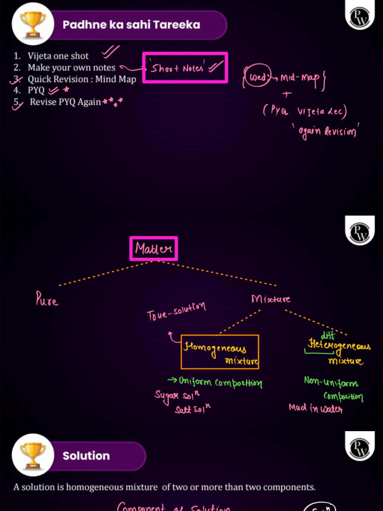 Solutions _ Class Notes __ Vijeta 2025_removed | PDF
