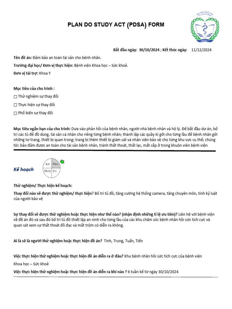 Nhóm 7 PDSA | PDF