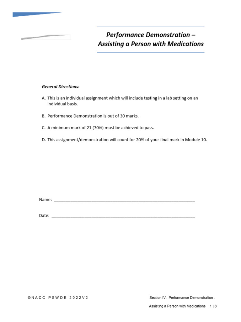 Medication Administration Demonstration | PDF | Health Care | Clinical ...