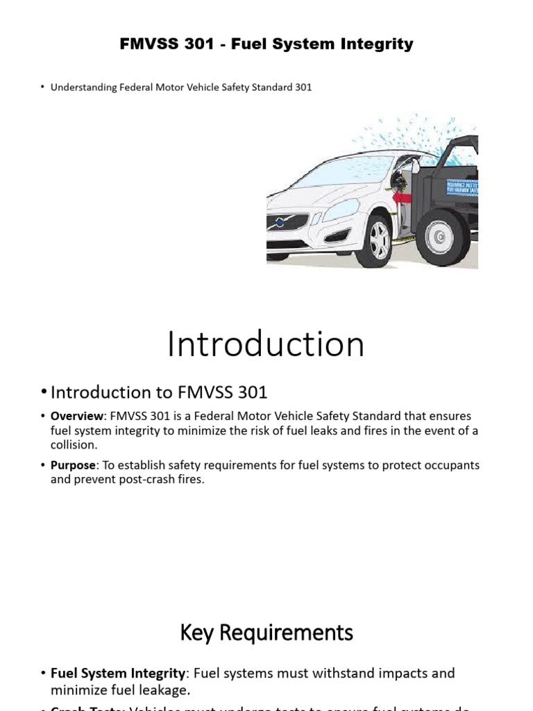 FMVSS 301 - Fuel System Integr | PDF
