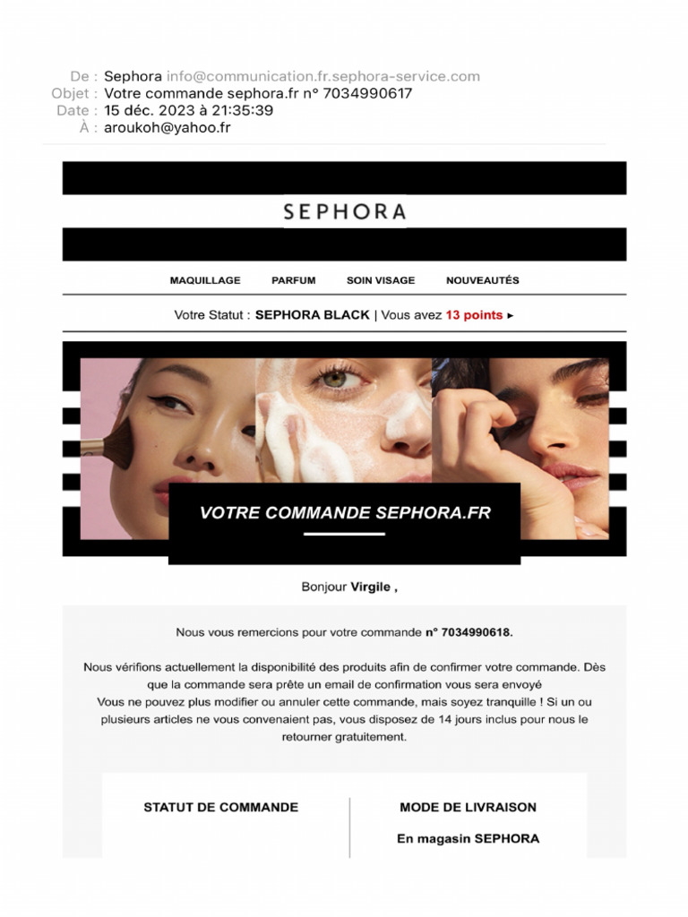 FACTURE SEPHORA K18 x8 50mL 2 | PDF