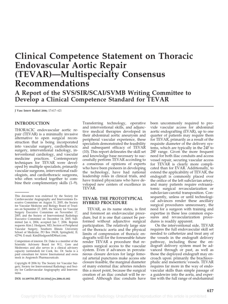Clinical-Competence-Statement-on-Thoracic-Endovasc | PDF ...