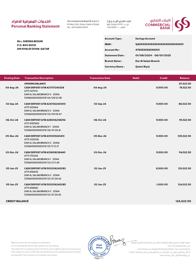 Digitally Signed Statement | PDF | Cash | Automated Teller Machine