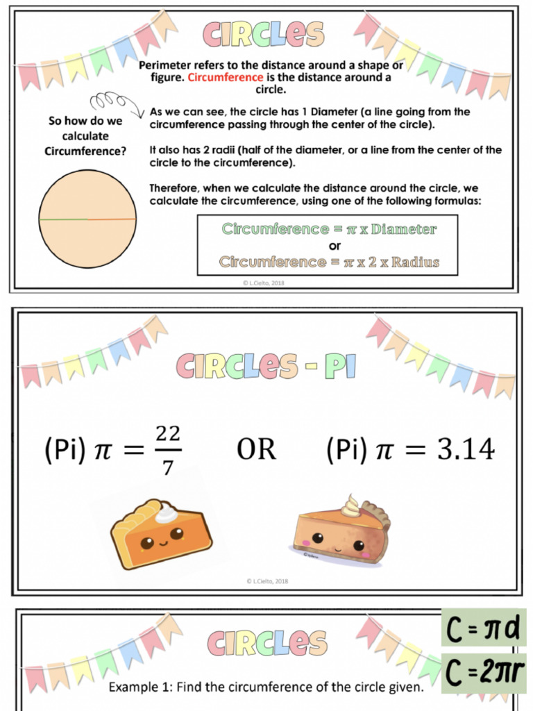 G7 Circumference and Area of Circles | PDF