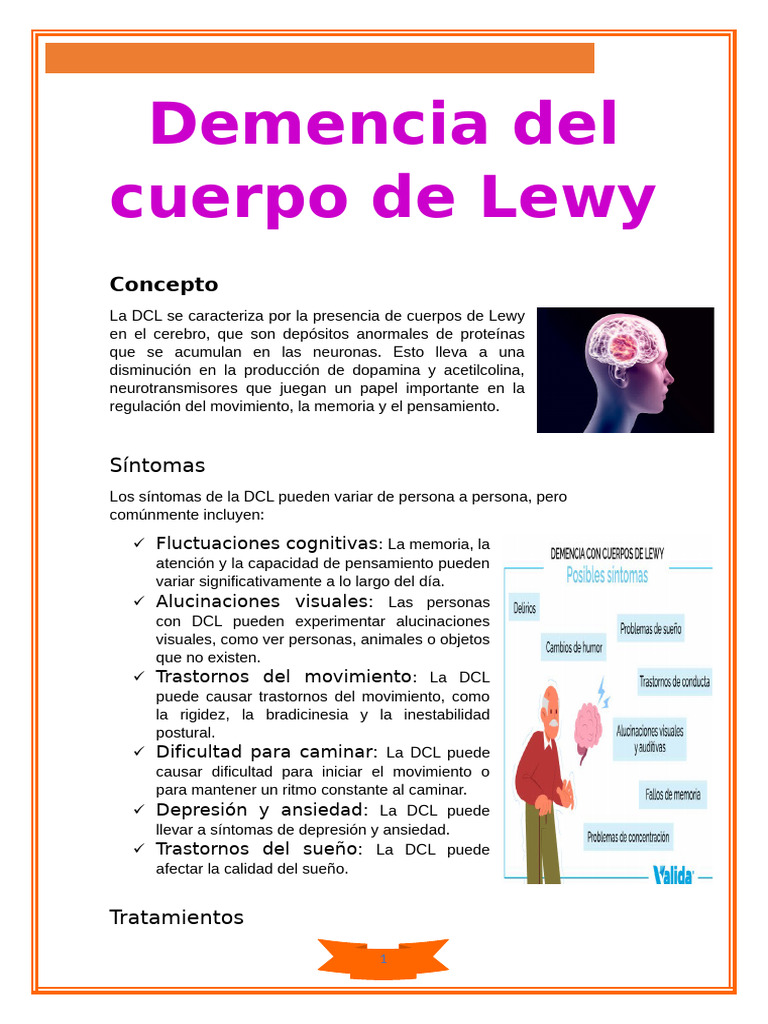 Demencia Del Cuerpo de Lewy | PDF | Enfermedad de Parkinson | Demencia