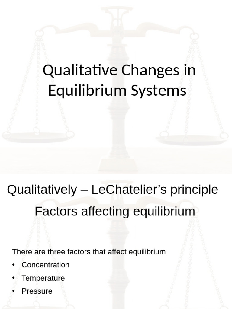 Le Chatelier's Principle 2025 Teacher Version | PDF | Chemical ...