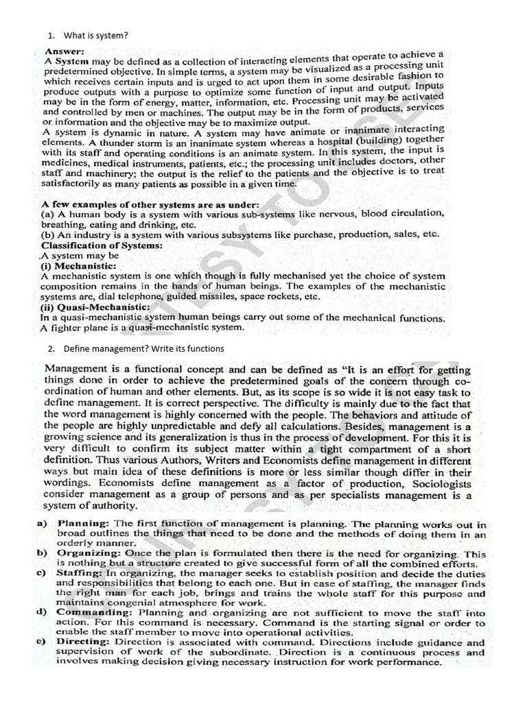 IM Imp Questions | PDF | Lean Manufacturing | Cost Accounting