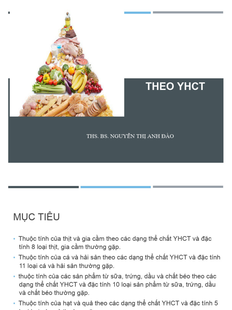 GIÃ TRá DINH DÆ Á NG Má T Sá LOáº I THá °C PHáº M THEO YHCT - PHáº N 2 | PDF