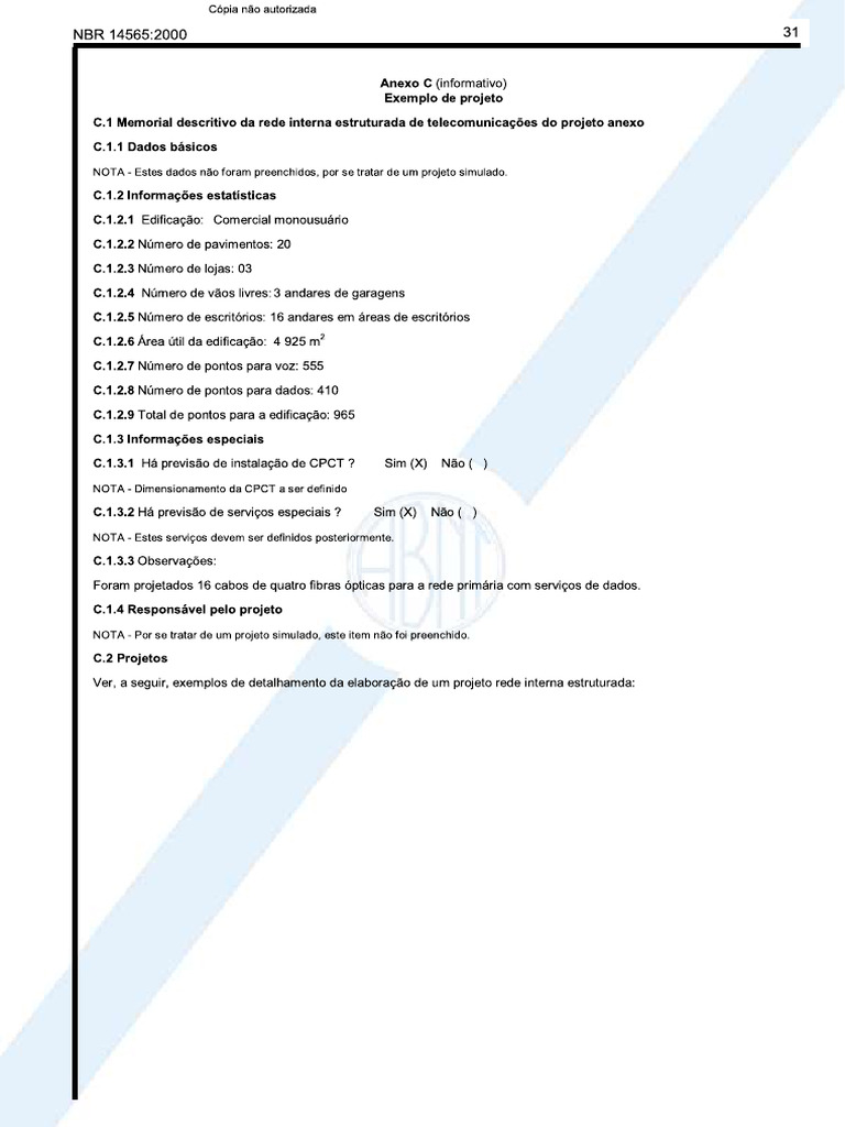 ABNT NBR 14565 - Anexo C | PDF