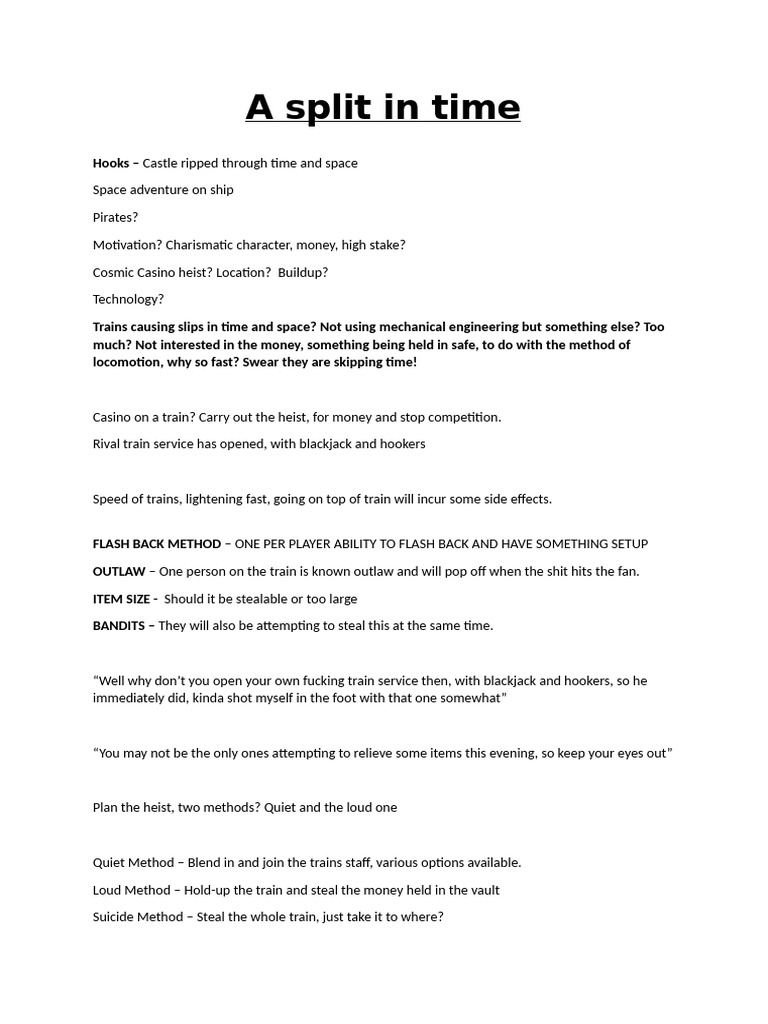 A split in time | PDF