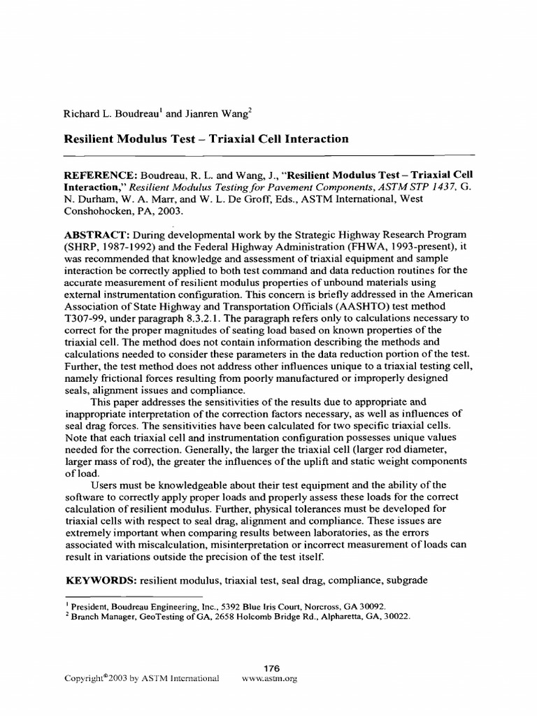 STP12531S | PDF | Deformation (Engineering) | Stiffness