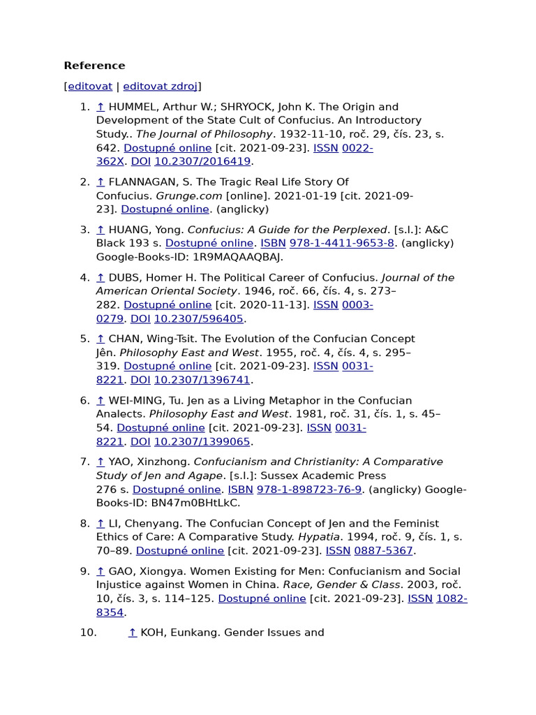 Konfucius Reference | PDF