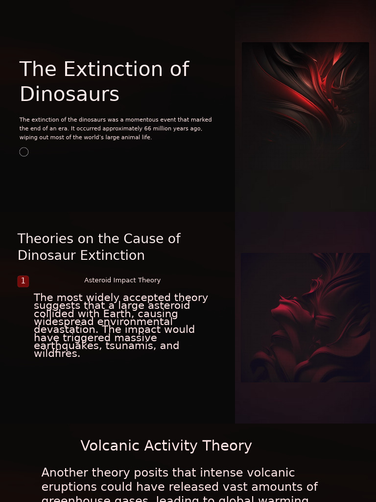 The Extinction of Dinosaurs | PDF