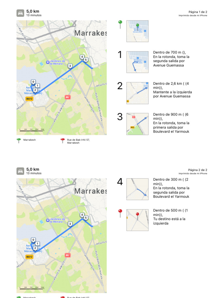 Ruta Hasta "Riad Kech Soul Boutique & Spa" | PDF