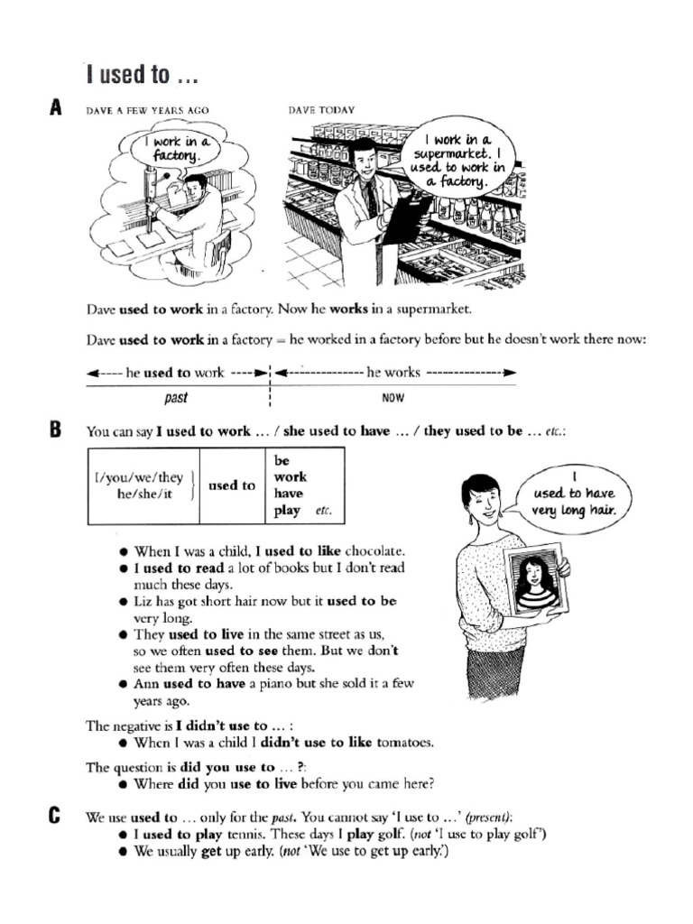 Used To_past Habits | PDF