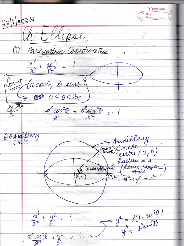 Ellipse (Notes) | PDF