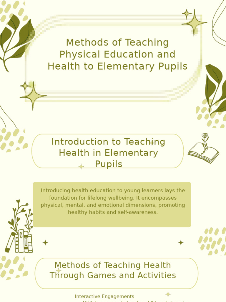 Teaching Health and PE to Elementary Students | PDF | Physical ...