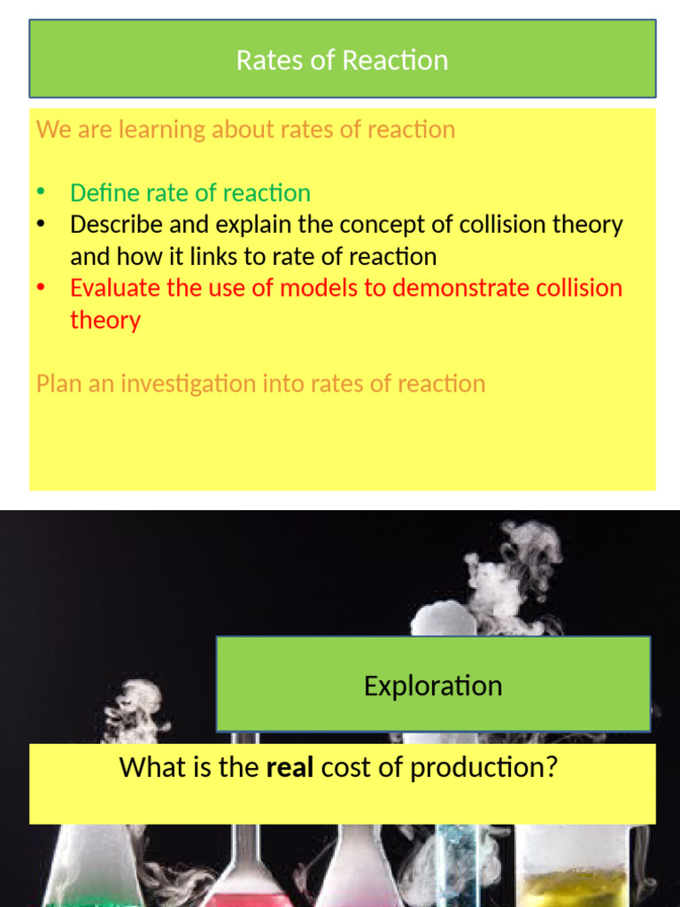 Collision Theory & Reaction Rates | PDF | Reaction Rate | Chemical ...