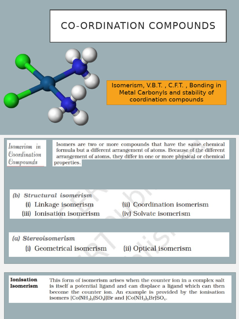 Coordination Compounds | PDF