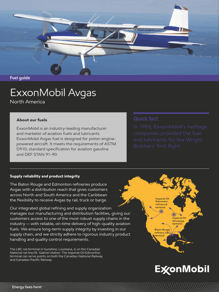 ExxonMobil Avgas CI | PDF | Exxon Mobil | Petroleum