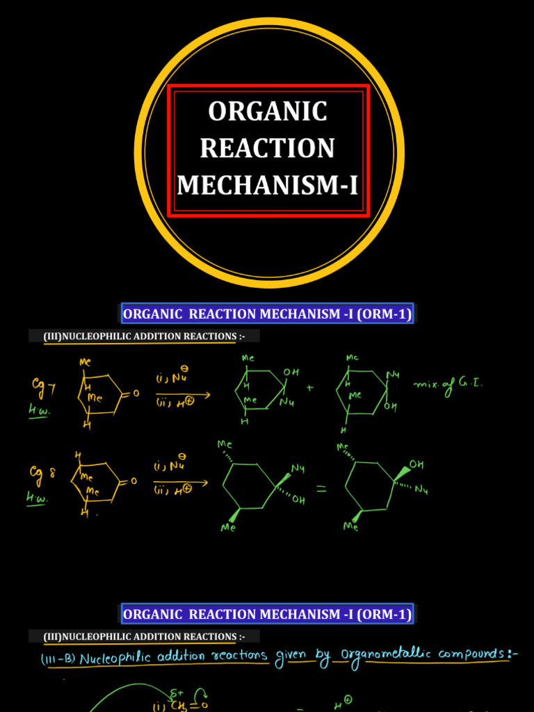 ORM-1 L-5 SN2Th Reactions of Acid Halide | PDF