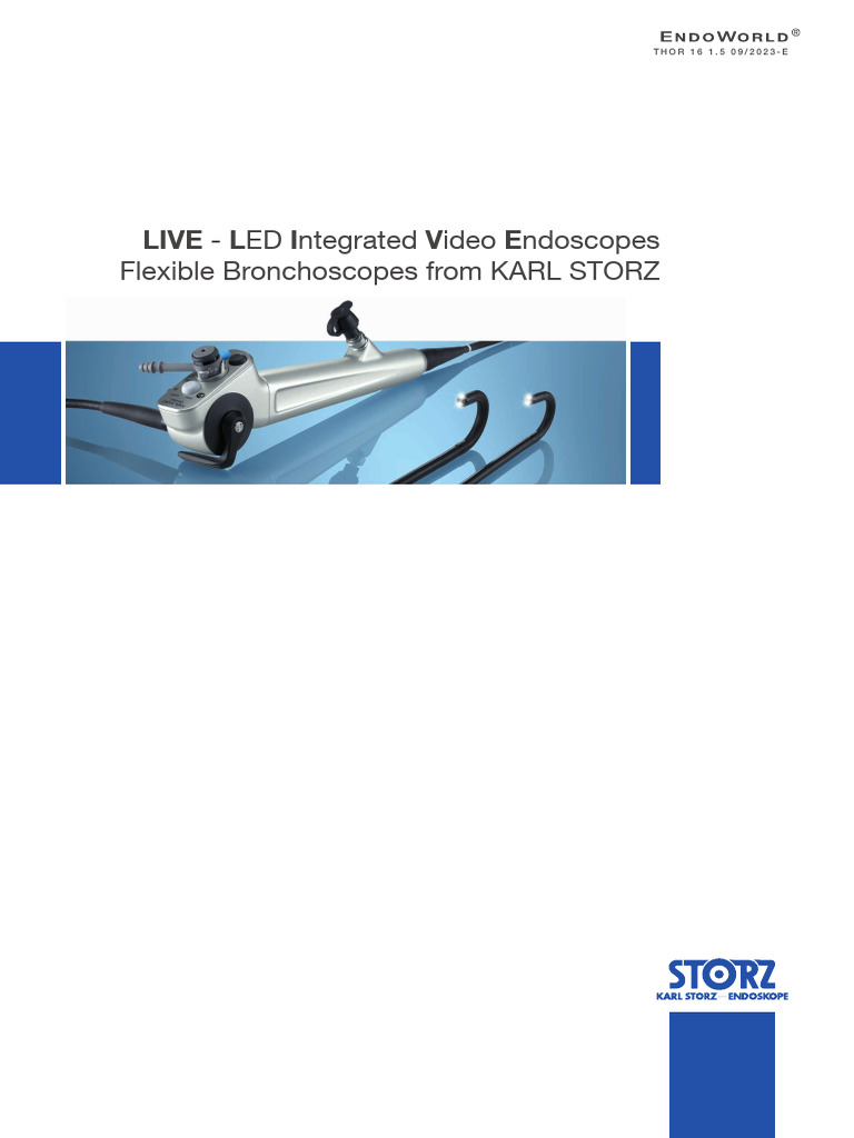 LIVE - LED Integrated Video Endoscopes Flexible Bronchoscopes From KARL ...