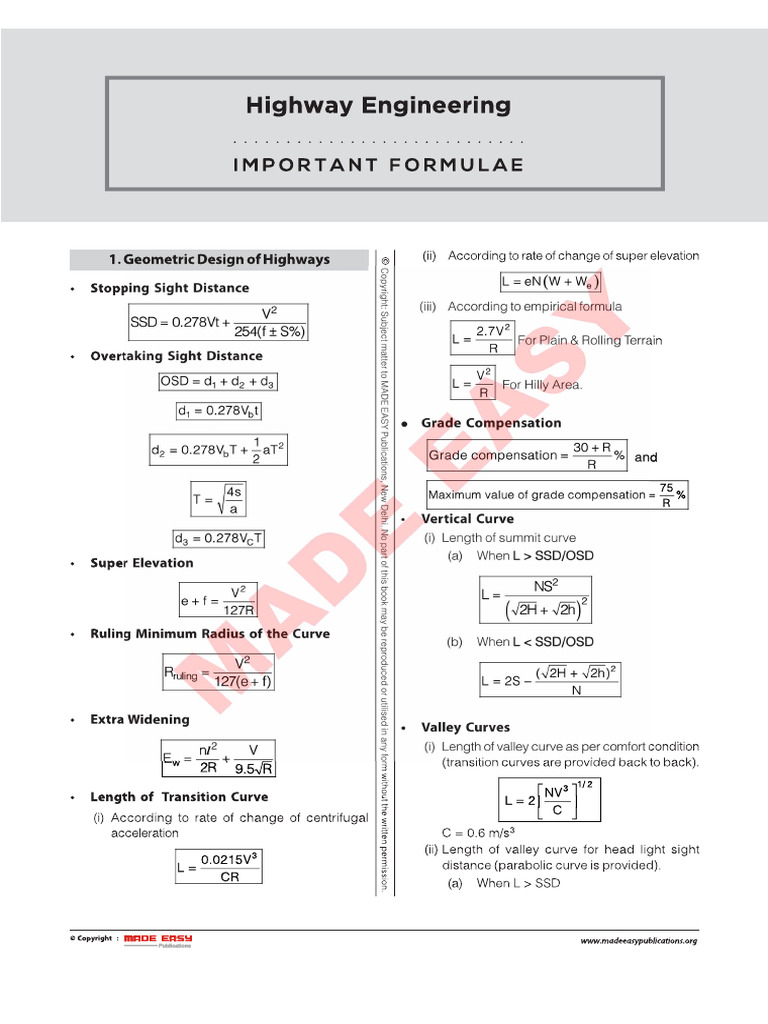 Highway formula | PDF