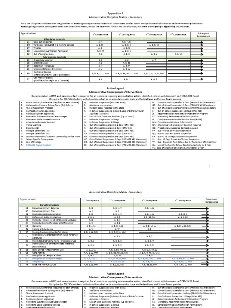 School Discipline Guidelines | PDF | Assault | Crimes