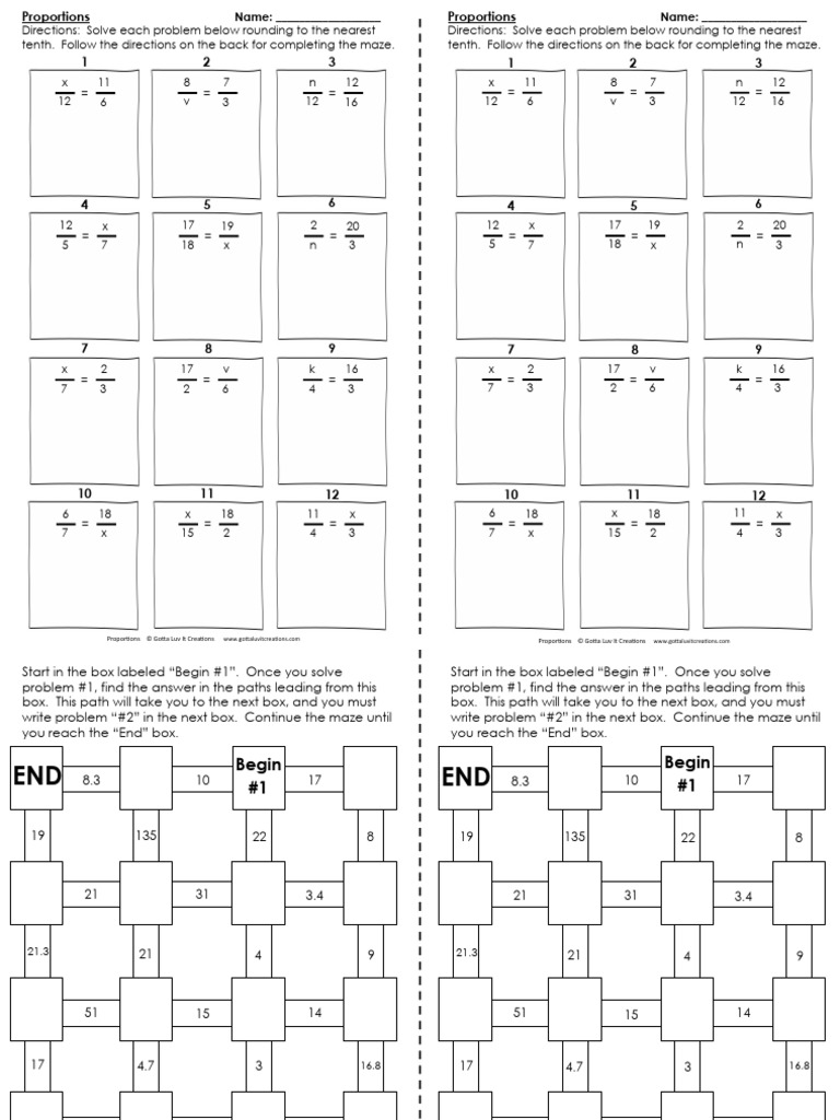Solving Proportions Color by Number Maze-2 | PDF | Electromagnetic ...