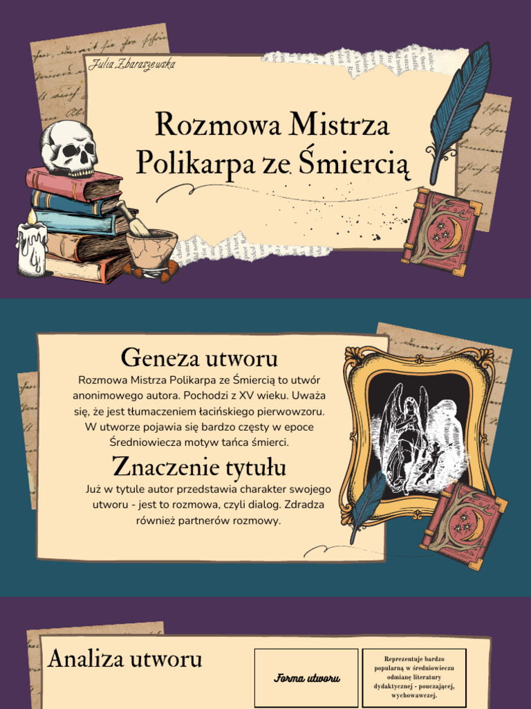 Rozmowa Mistrza Polikarpa Ze Śmiercią | PDF