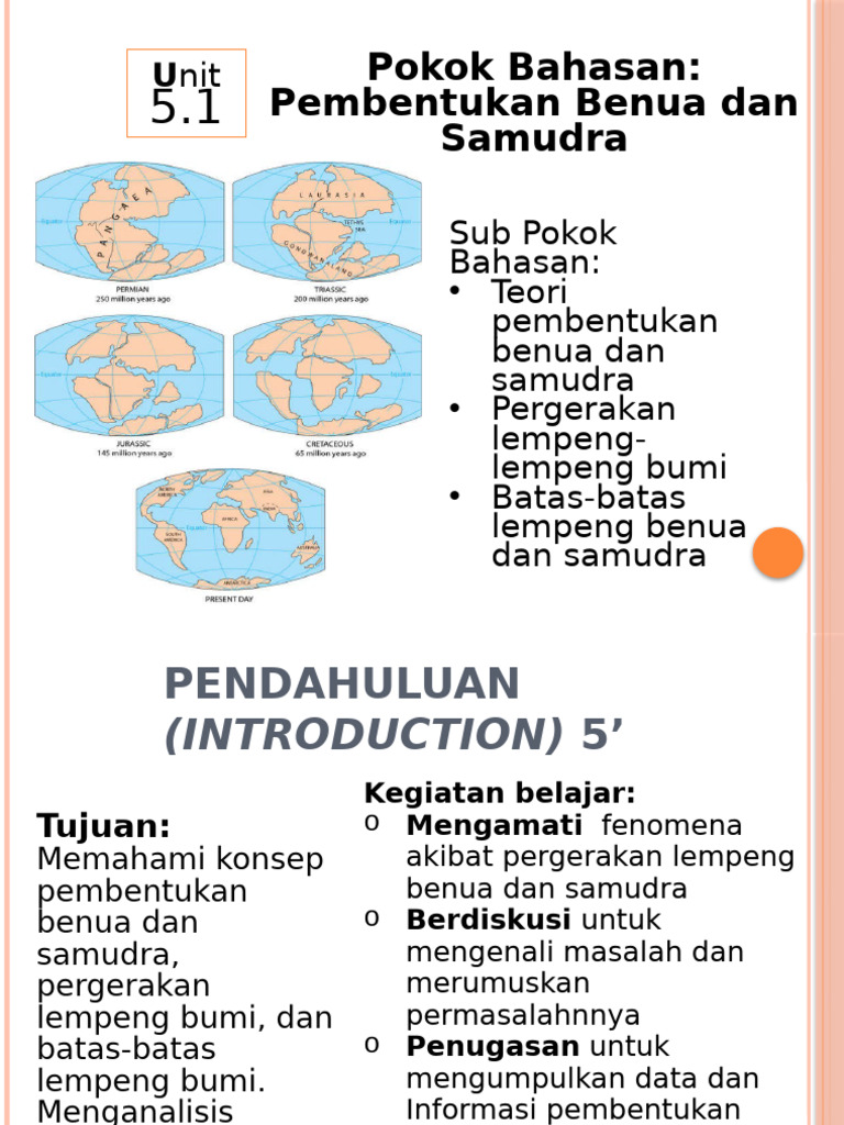 Unit_5.1_Geo_Dinamika Hidrosfer_Pembentukan Benua dan Samudra | PDF