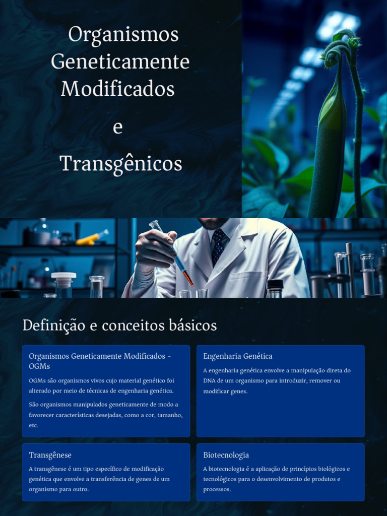 Aula 5 - Organismos-Geneticamente-Modificados 2 | PDF | Transgênicos ...