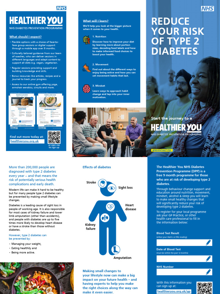 Prevent Type 2 Diabetes: Join NHS Program | PDF | Diabetes | Diet ...