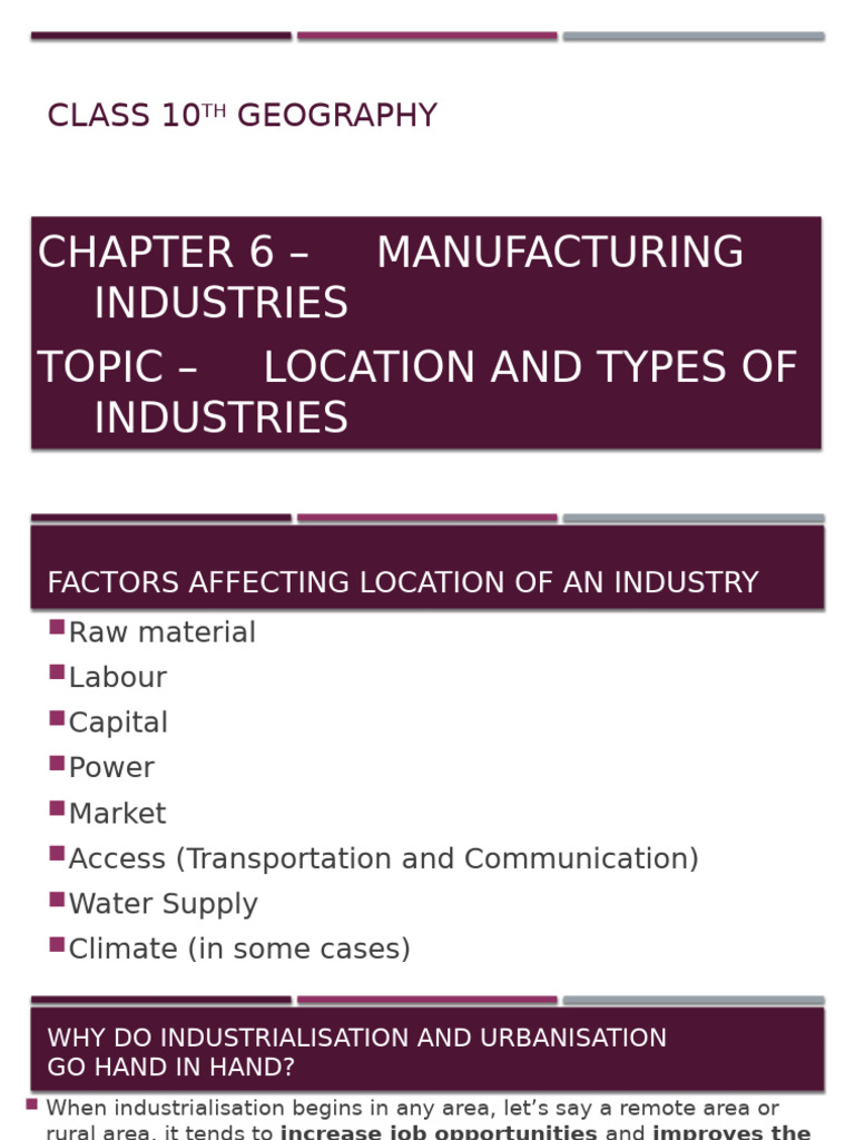 Class 10 Chapter 6 Pt2 | PDF | Urbanization | Economies