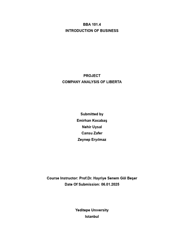 BBA Project | PDF | Employment | Strategic Planning