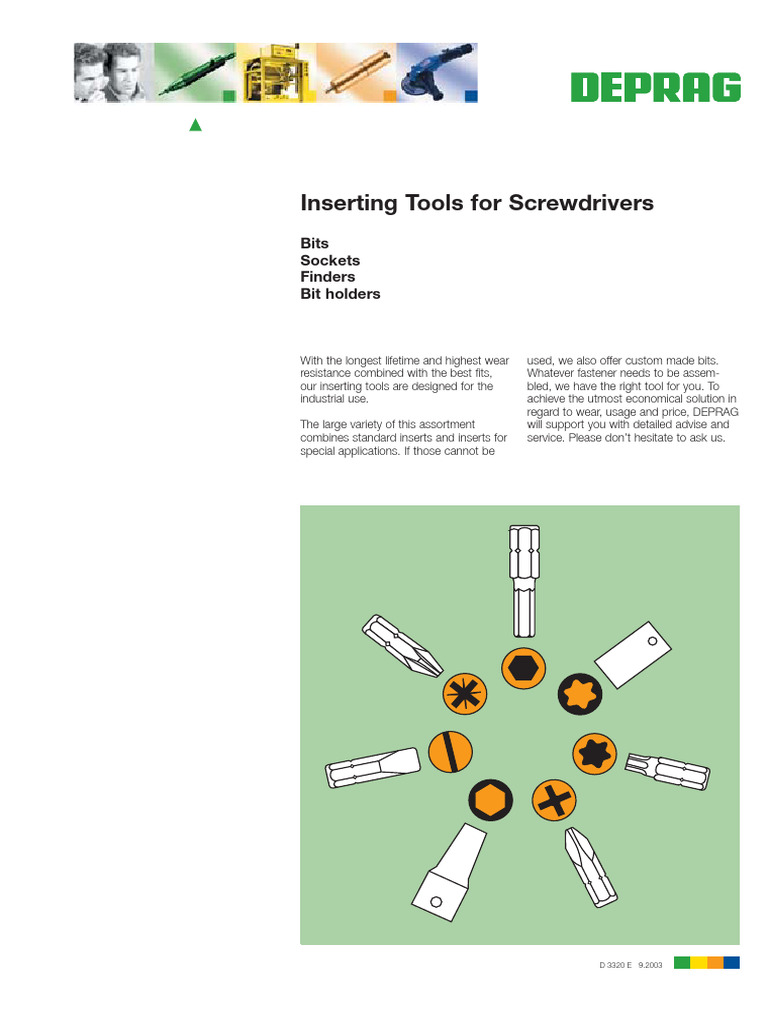 Inserting Tools for Screwdrivers | PDF | Screw | Manufactured Goods