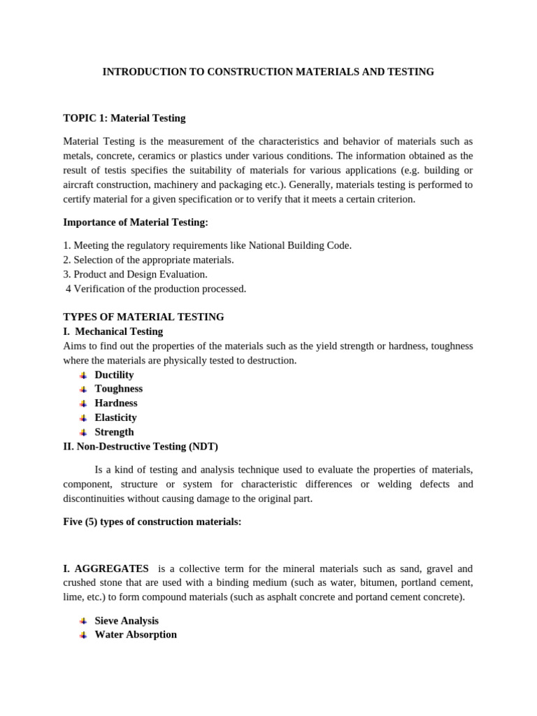 G1_Introduction_1 | PDF | Concrete | Cement