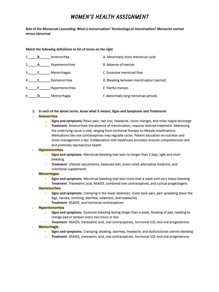 Women's Health: Menstruation & Care | PDF | Menstruation | Breast Cancer